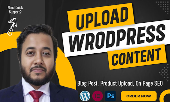 Quickly upload content in your wordpress website by W3reza | Fiverr