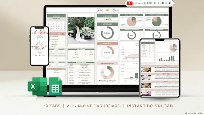 Create professional excel or google sheets with formulas, automation ...