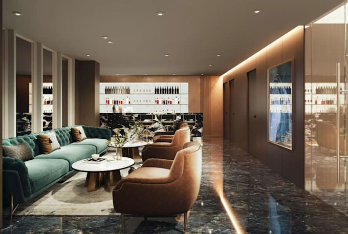 Do modern luxury club bar,interior design, moroccan tile design ...