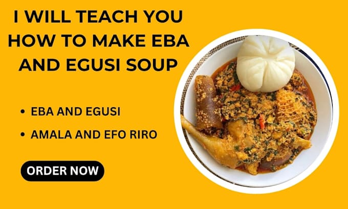 Teach you how to create eba and egusi soup and efo riro by Smith ...