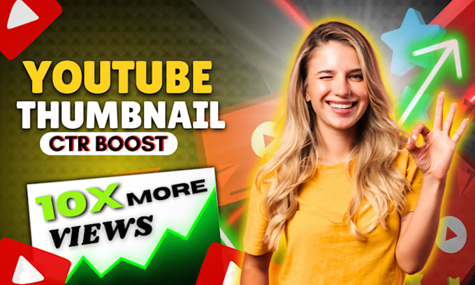 Create clickable high ctr youtube thumbnail design by Duafatima109 | Fiverr