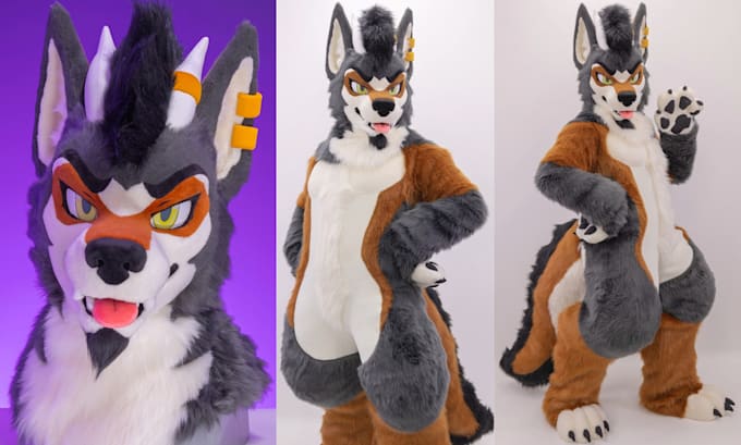 Draw furry ref sheet, fursona, reference sheet, fursuit, nsfw model, furry art by Sallah_palmer ...