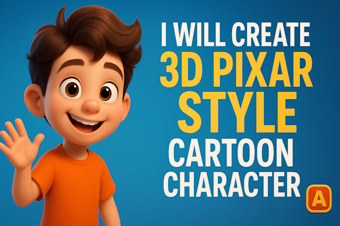 Create 3d pixar style cartoon character, disney, 3d animation,ai art ...