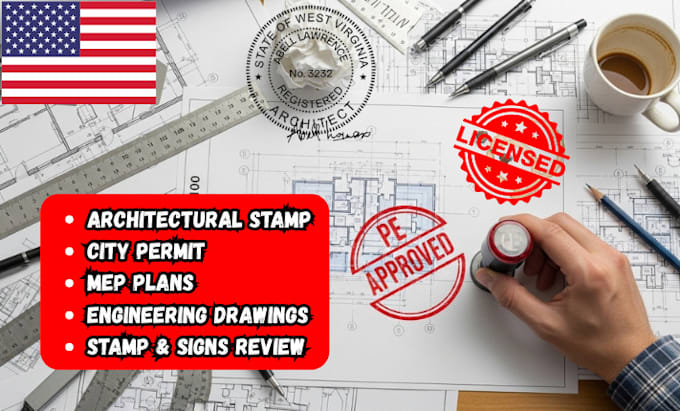 Stamp and seal your architectural drawings for permit approval by ...