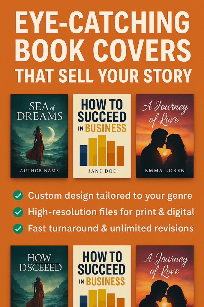 Design a outstanding book cover by Benbennny | Fiverr
