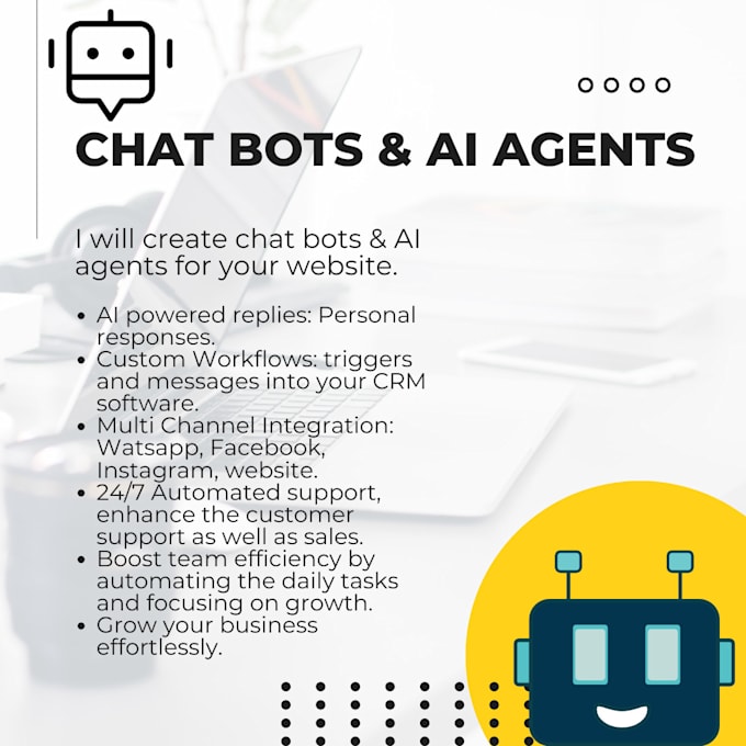 Create chat bots ai agents by Asw112 | Fiverr