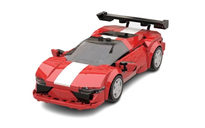 3d lego design, 3d car lego model moc manual instruction in studio xml ...