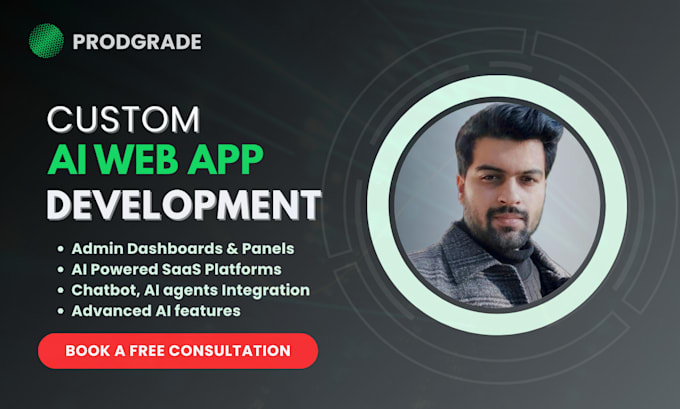 Develop ai web application, custom softwares, chatbots, ai agents and saas apps by ...