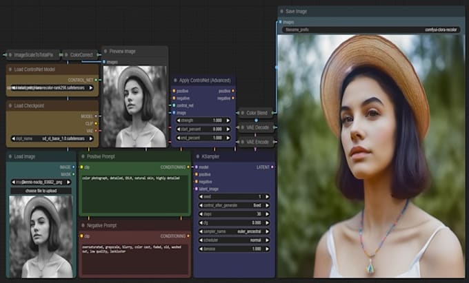 Create custom comfyui workflow or stable diffusion for ai image creation by Garry_henry | Fiverr