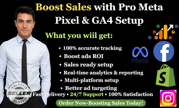 Set up meta pixel, conversion api,and google analytics 4 for accurate ...