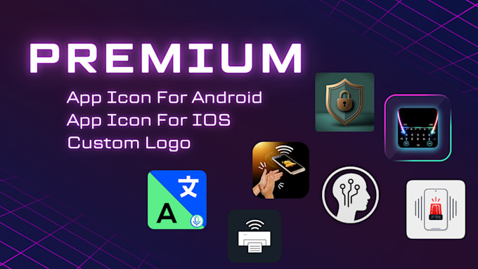 Modern and unique app icons for ios and android and website by ...