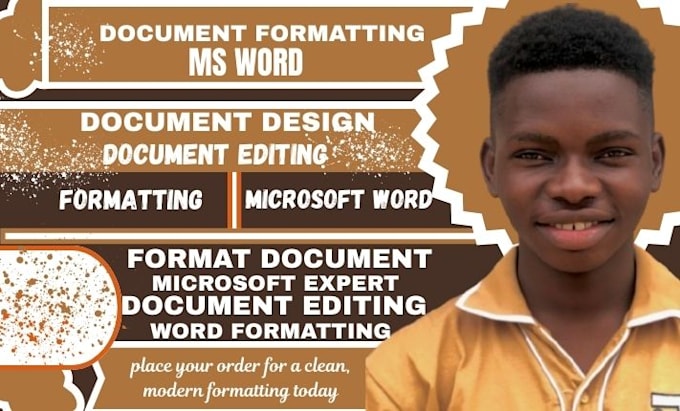 Do ms word document formatting, word document and document design by ...