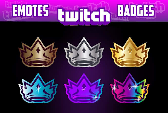 Create custom twitch badges by Faruqexpert02 | Fiverr