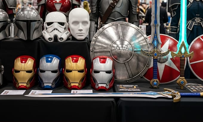 Imprimiré en 3d y pintaré, enviaré tu máscara 3d, casco 3d, armadura de ...