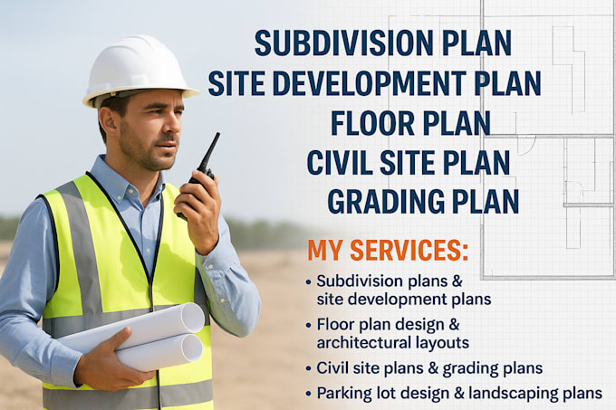 Subdivision plan site development plan floor plan civil site plan ...