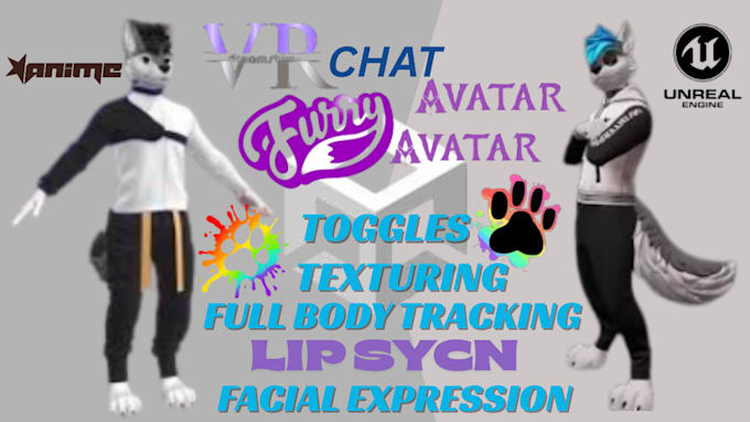 Create a custom vrchat avatar with unique design animations by Joseph ...