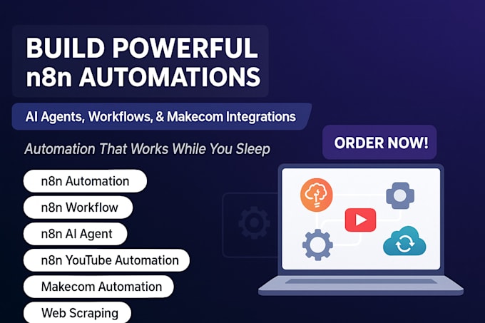 N8n ai agent workflow n8n automation n8n setup n8n lovable n8n web scraping by Supermike10 | Fiverr