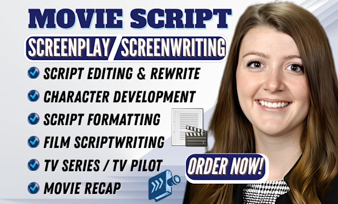 Be feature film movie script screenplay tv series pilot writer do script editing by Willow ...