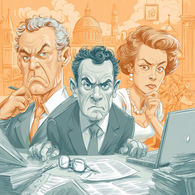 Create a political and editorial cartoon by Keaeceran | Fiverr