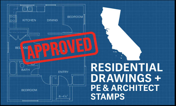 Deliver california plans and do code fixes with licensed pe and stamps ...
