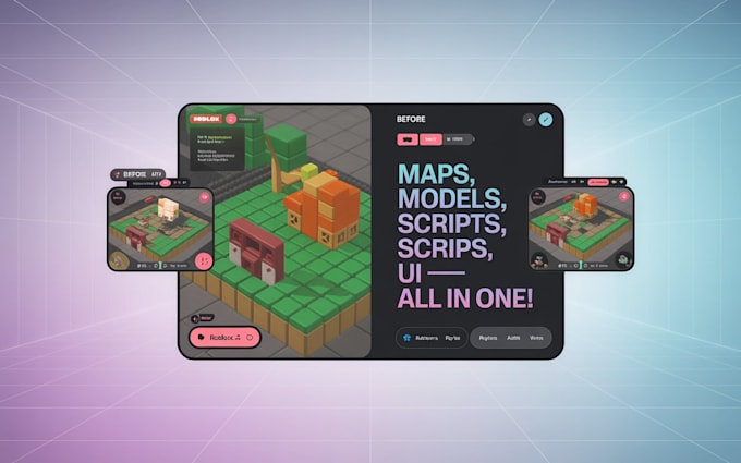 Create a professional roblox map build game models develop a full roblox game by Bravoposa | Fiverr