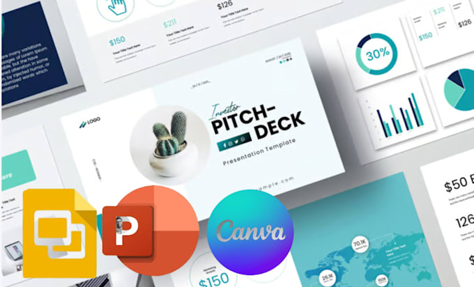 Design business deck, startups powerpoint presentation and investor ...