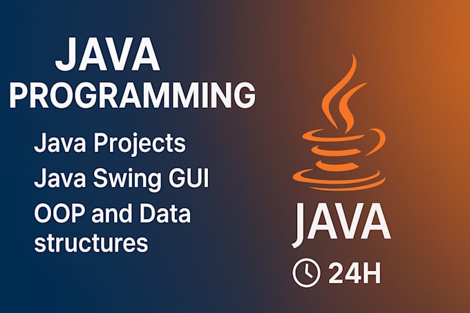 Be java developer for java programming, java assignment by Codemaster000 | Fiverr