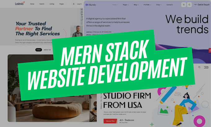 Do website development as full stack developer, using the mern stack by ...