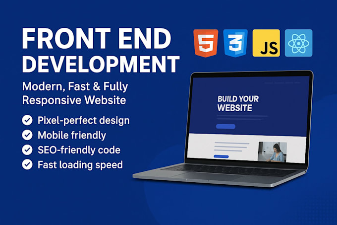 Create a responsive and modern front end website by Kavindesignr | Fiverr