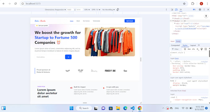 Build a responsive react landing page with tailwind css, swiperjs,and animation by Charles_ebuka ...