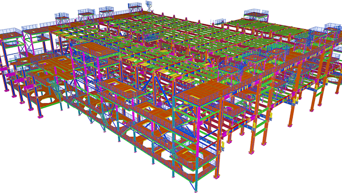 Design 3d structural and architectural plans with steel detailing and ...