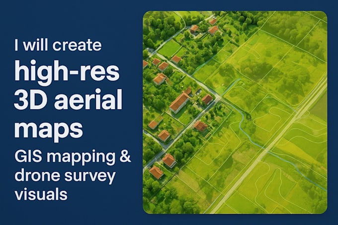 Create high res 3d aerial maps, gis mapping, and drone survey visuals ...