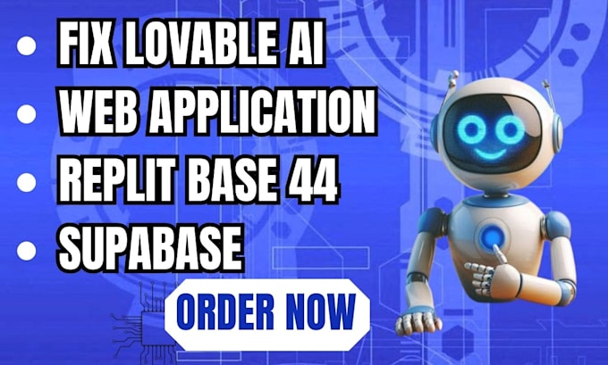 Develop or fix lovable ai, lovable dev ai, bolt new, supabase web application by Elara_west | Fiverr