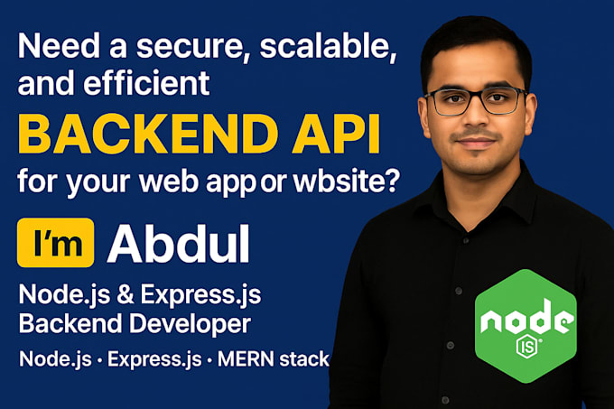 Build fast and secure rest apis using node js and express by Abdulwebexpert | Fiverr