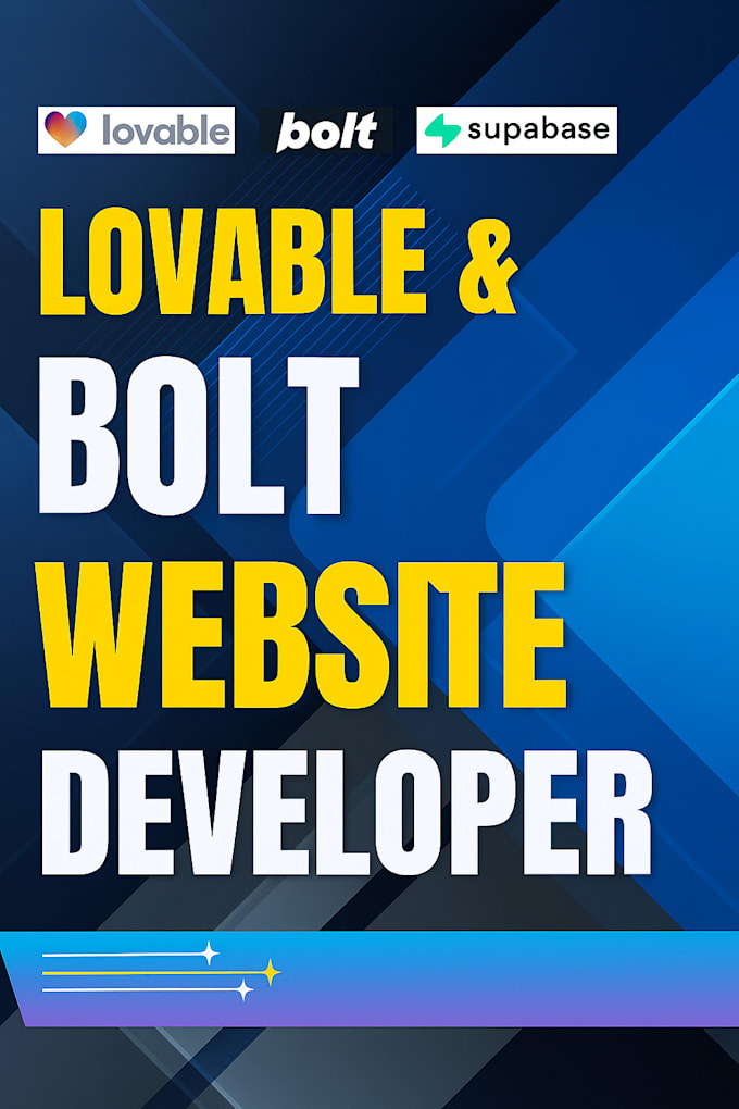 Build web using bolt, loveable dev, vo, cursor ai, shadcn ui, supabase by Moyinoluwa_tim | Fiverr