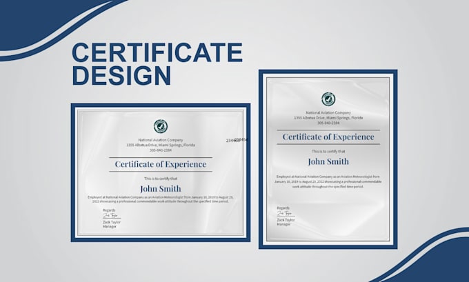 Design professional award and diploma certificates by Prenakeswani | Fiverr