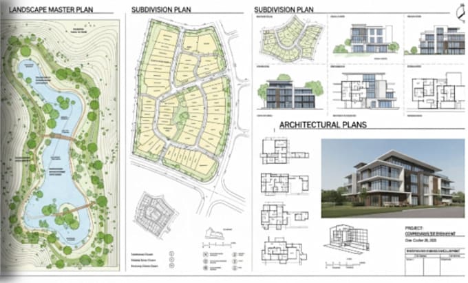 Do 2d landscape design, plot plan, master plan, site plan subdivision for permit by Nwoyeprosper ...