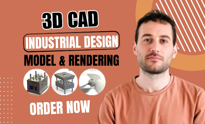 Do 3d product design, cad design, 3d cad modeling and rendering for 3d ...