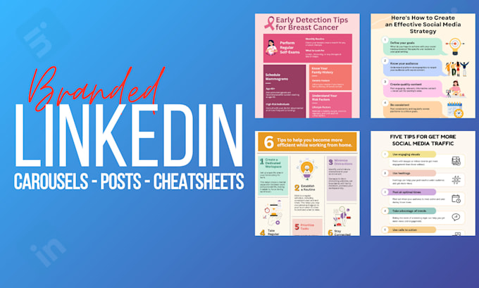 Design linkedin carousels, posts, cheatsheets, and infographics for you ...