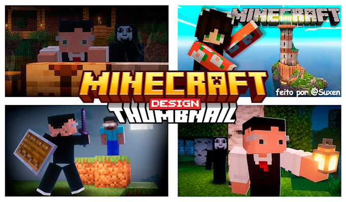 Create viral eye catching minecraft professional thumbnail by ...