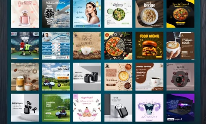 Design professional and engaging social media posts by Aliaa578 | Fiverr