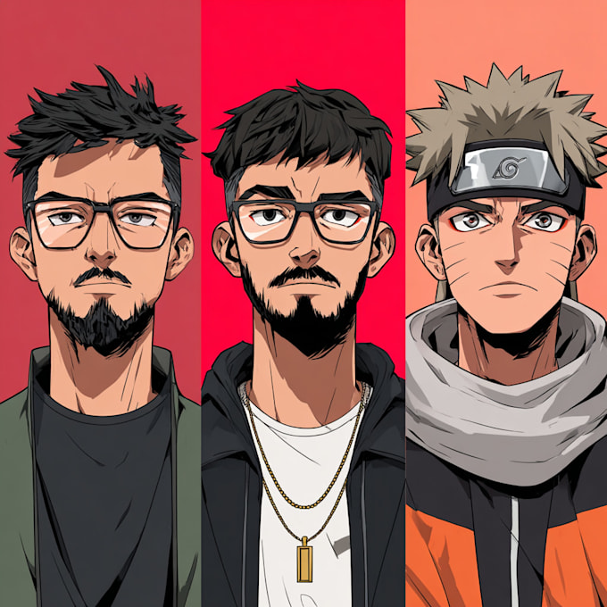 Create portrait, bust up, pfp, in cool anime style by Slea_ling | Fiverr