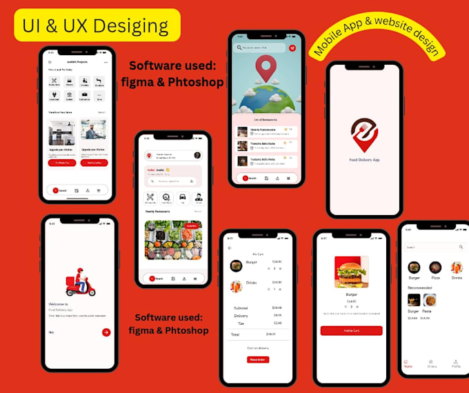 Design modern ui ux for mobile app and website by Graphics745 | Fiverr