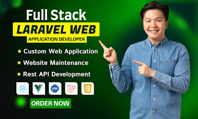 Develop a responsive laravel website as your full stack web developer ...