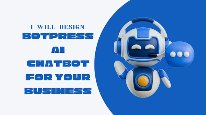 Create ai chatbot, botpress, voiceflow, saas ai chatbot, vapi for automation by Emmanuelscott01 ...