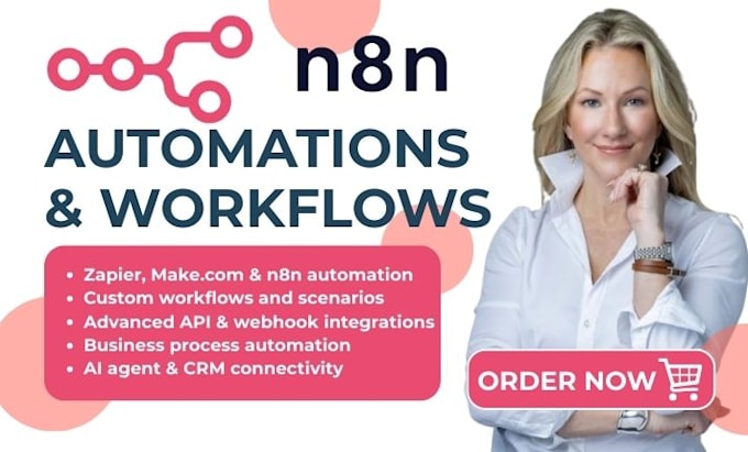 Setup n8n automation, build n8n ai agents, workflows, and n8n api integrations by Dino_funnels ...