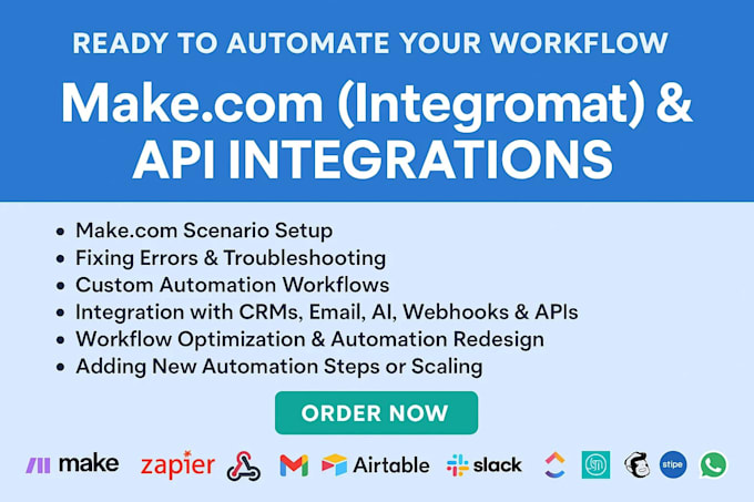 Make com automation, make com, make automation, made com crm workflow ...