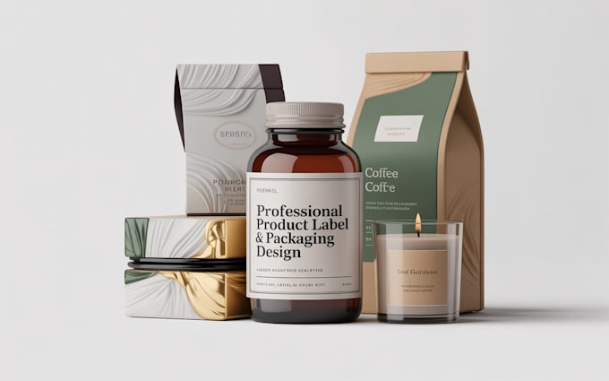 Professional product label and packaging design for bottles, boxes and ...