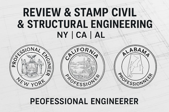 Review and stamp civil and structural engineering new york california ...