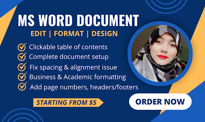 Be ms word expert to create design fix microsoft word document ...